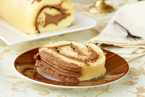 Receita de Rocambole de Doce de leite com Chocolate | Receitas de Mãe